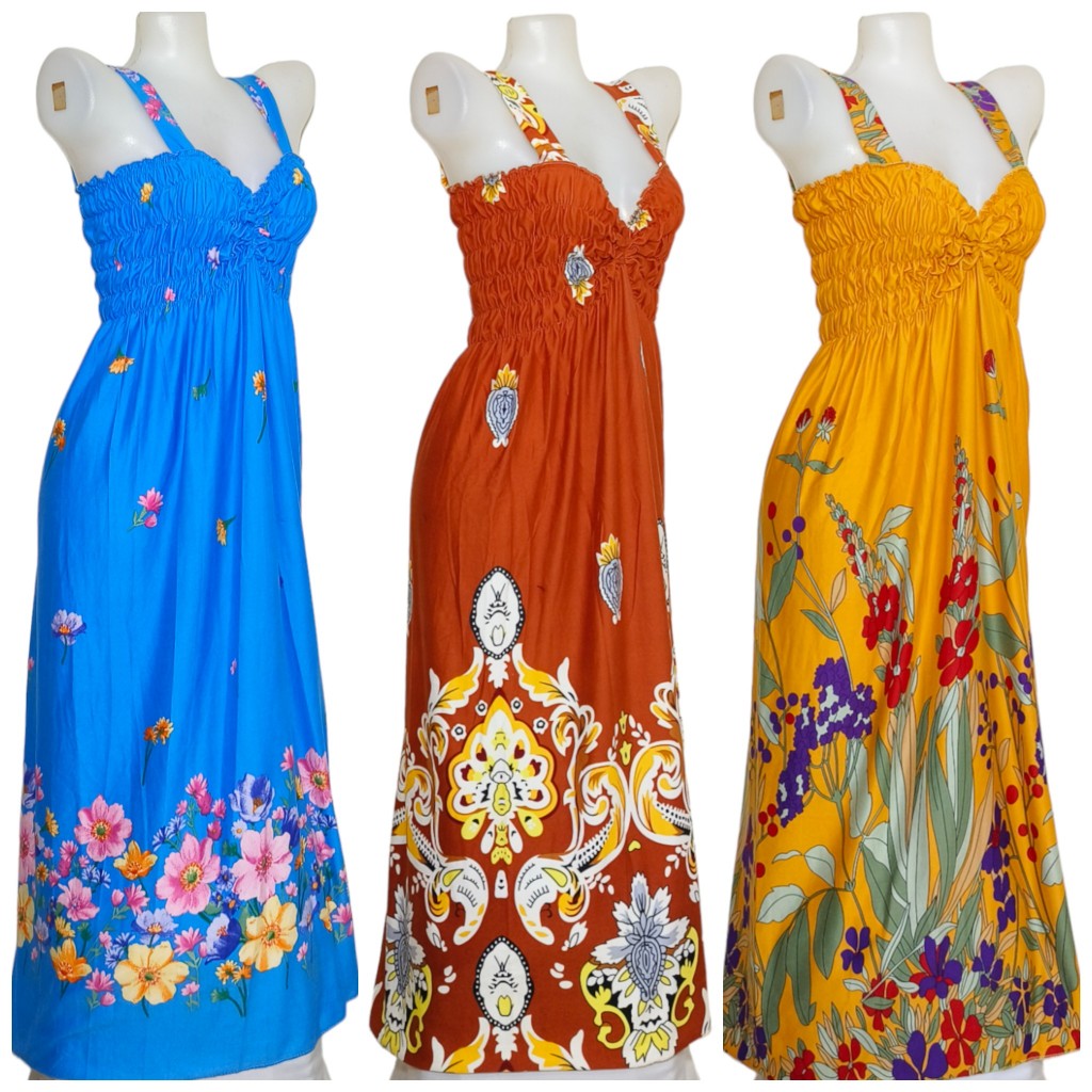Long Daster Cleavage |Maternity Dress Pambahay/ M to L/ Cotton Spandex ...