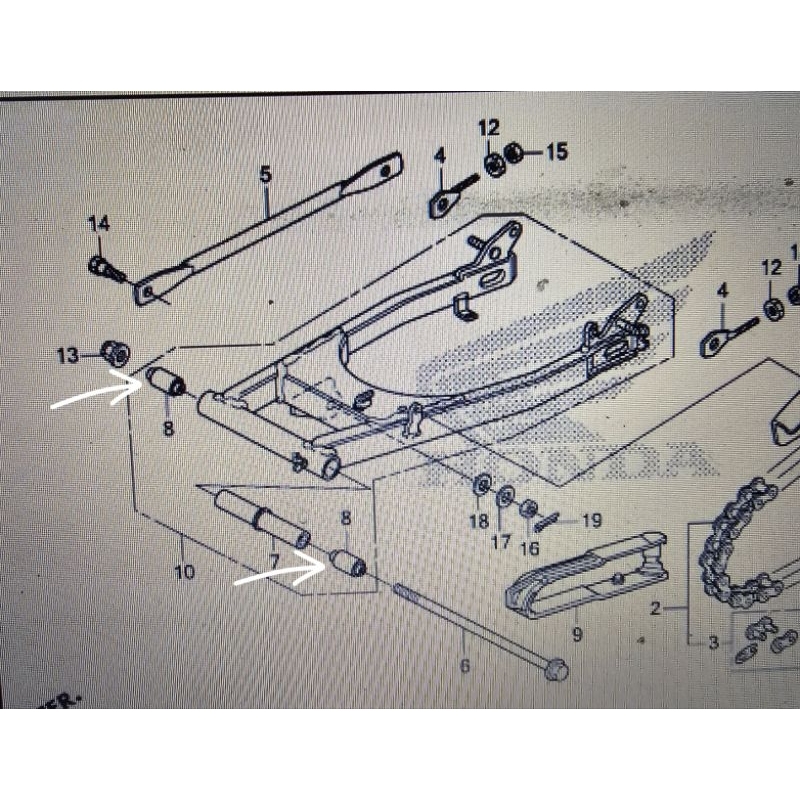 Swing Arm Pivot Rubber Bushing for Tmx Supremo(Swing Arlm Bushing ...