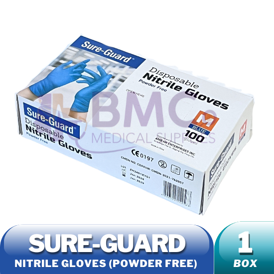 SureGuard Disposable Examination Nitrile Gloves (100's/Box) | Shopee ...
