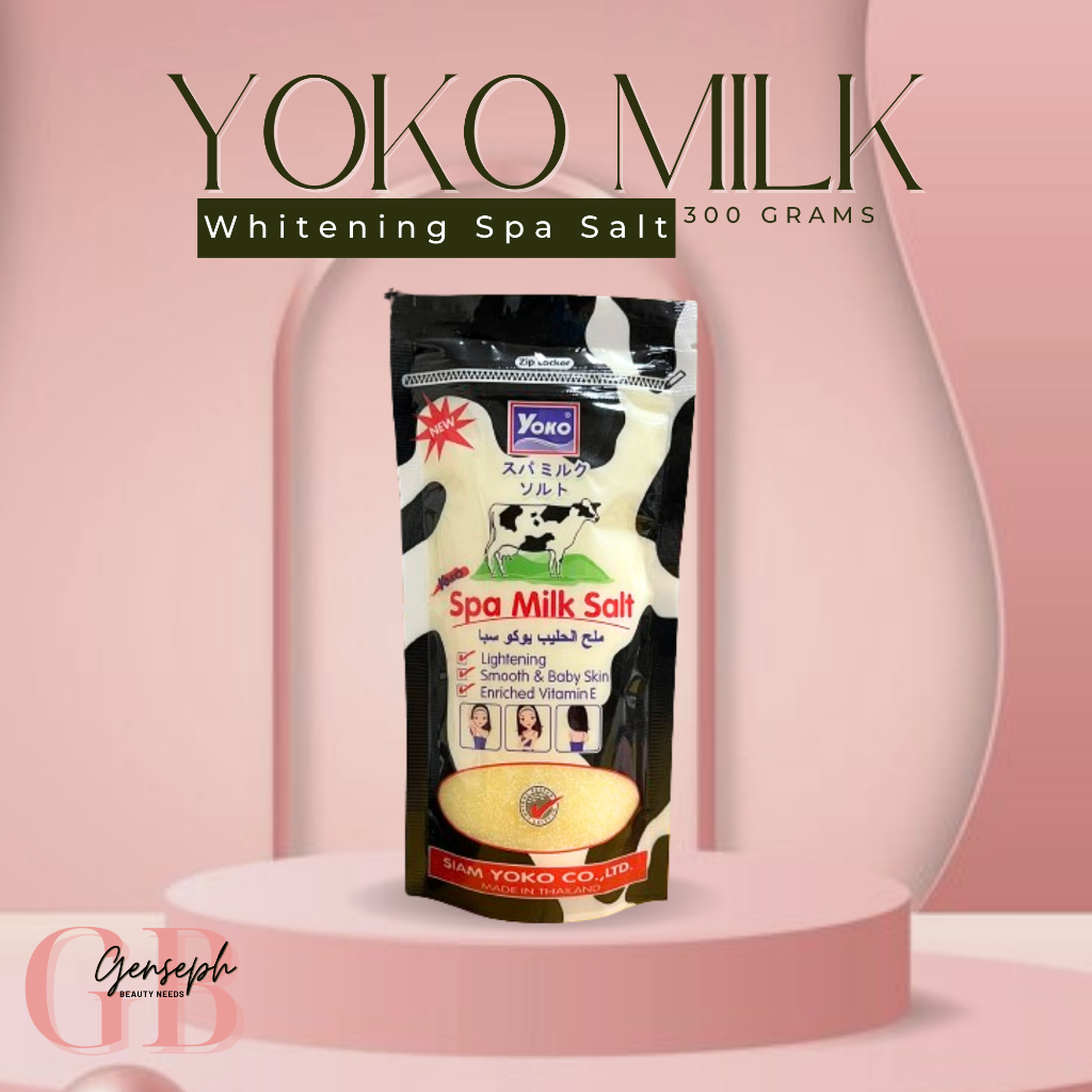 Yoko Salt Body Scrub Milk Whitening Exfoliating Smooth Skin Removes ...