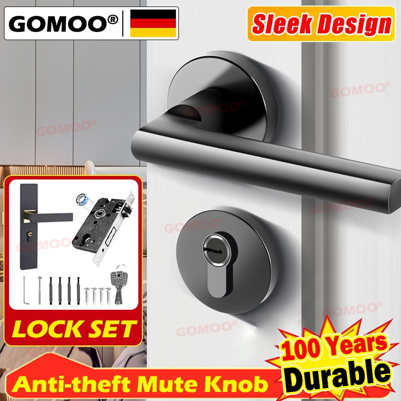 Alloy Mute Door Lock Set With Anti-theft Lock Core Doorlock Main Door ...