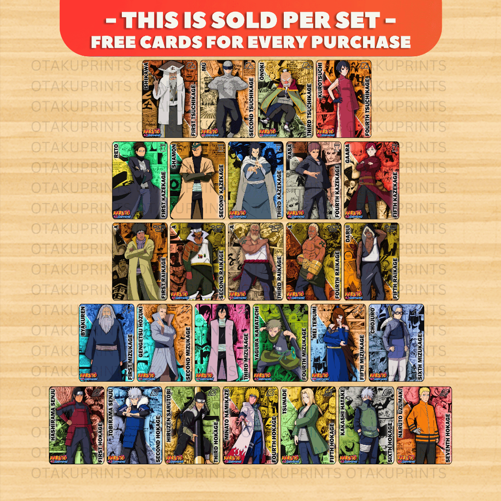 Naruto All Kage [hokage, Kazekage, Mizukage, Raikage, Tsuchikage ...