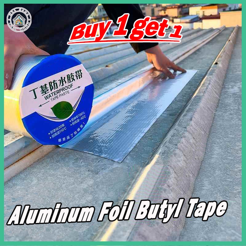 Buy 1 get 1 Aluminum Foil Butyl Tape All-Round waterproof tape for ...