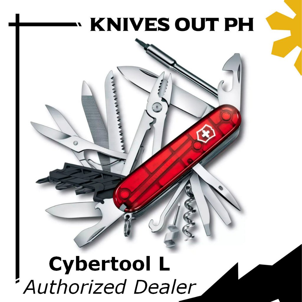Victorinox Swiss Army Cybertool L 1.7775.T Red Transparent (FAST SHIP ...