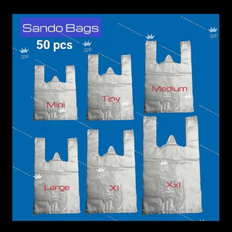 50pcs Plastic Sando Bag HD Transparent/Clear/Virgin/Plain (Mini_Tiny_Medium_Large) | Shopee ...