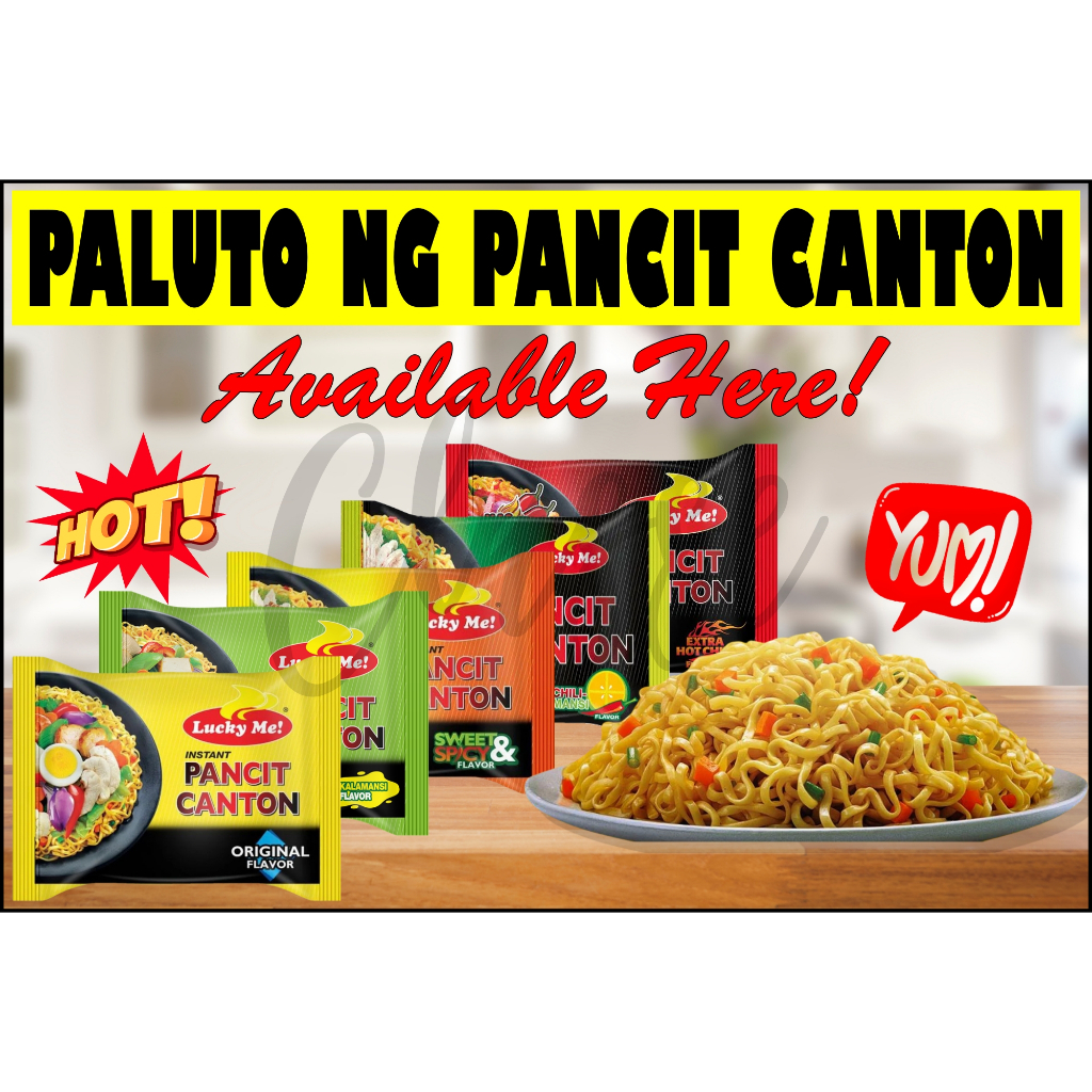 LAMINATED SIGNAGES A4 SIZE 180GSM PAPER HIGH QUALITY PANCIT CANTON ...