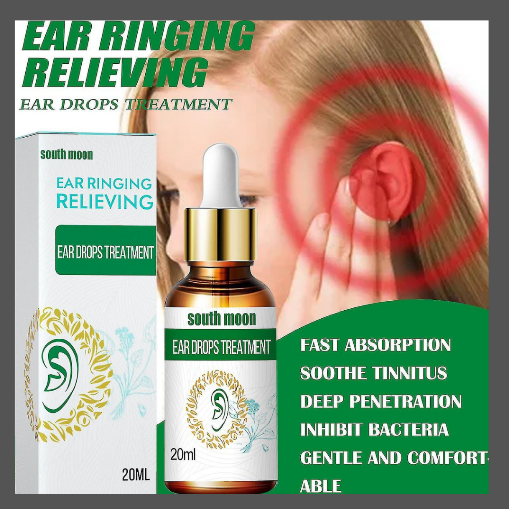 South Moon Tinnitus liquid Ear Drops Treatment Original Remover Earache ...
