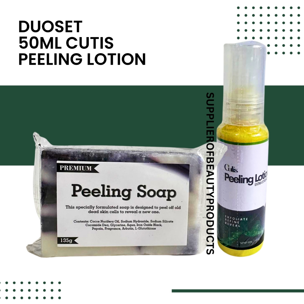 Duo Set 50ml Cutis Peeling Lotion + Premium Peeling Soap | Shopee ...