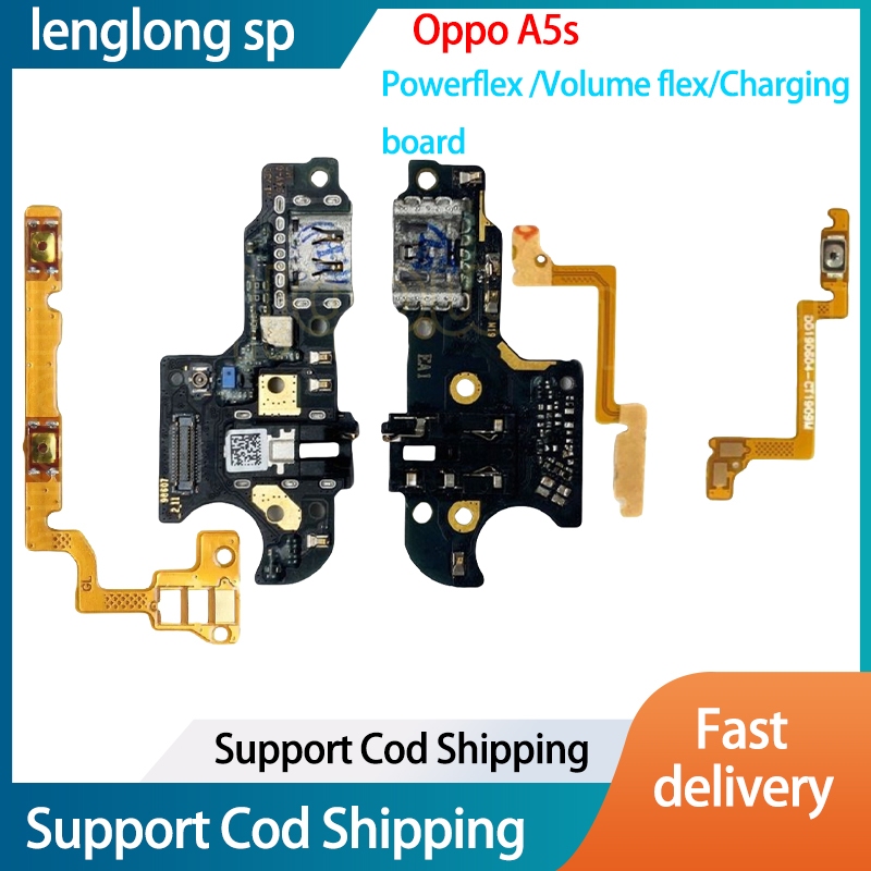Oppo A5s Power Volume Flex Button Switch USB Charging Port Board For ...