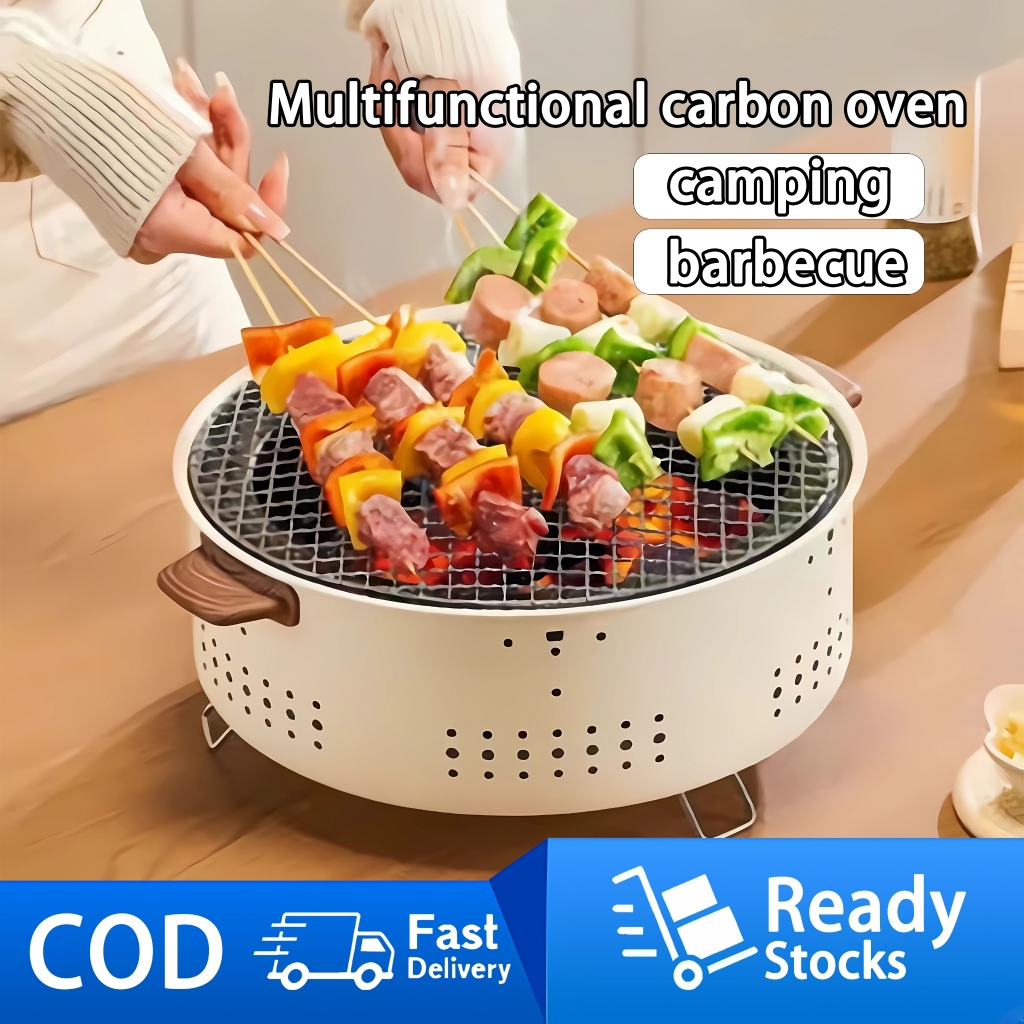 Portable bbq grill outdoor camping barbeque grill stainless smokeless ...