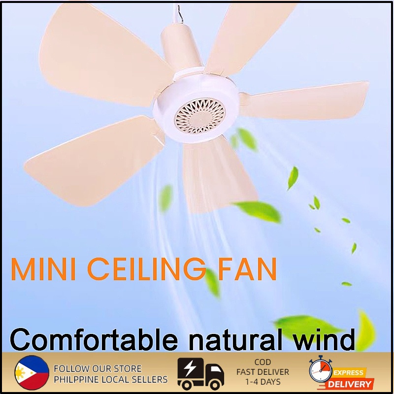 portable mini ceiling fan 5 blades small electric Ceiling fan for home ...