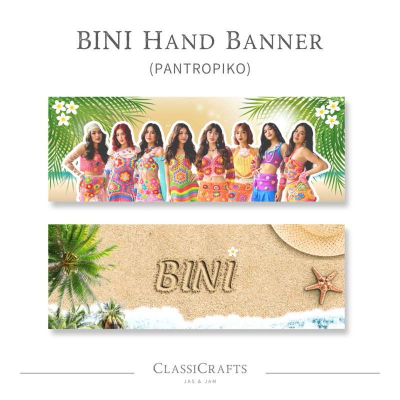 Hand Banner BINI (Back to Back) | Shopee Philippines
