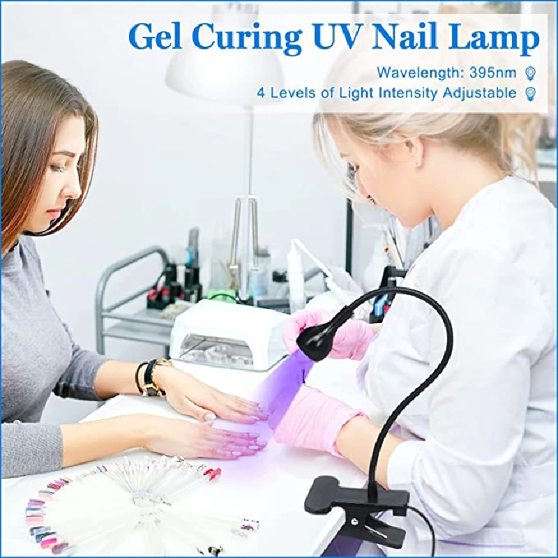 UV Desk Small Nail Art UV light Gooseneck Light Curing UV Light Lamp ...
