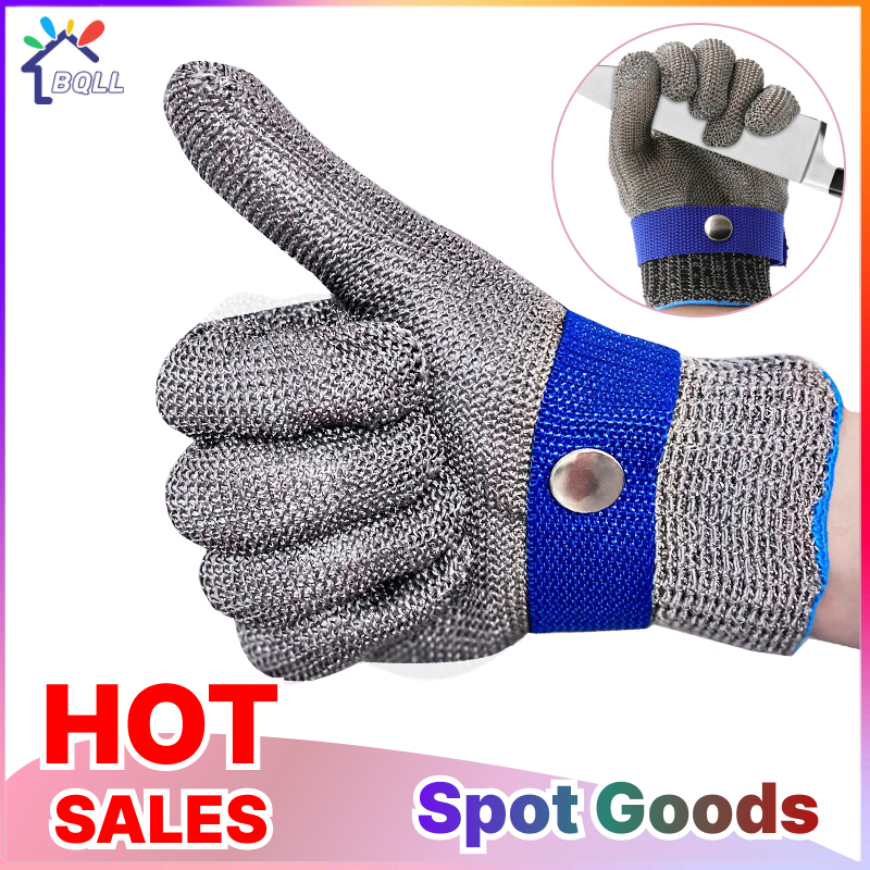Cut Resistant Stainless Steel Gloves Working Safety Gloves Metal Mesh ...