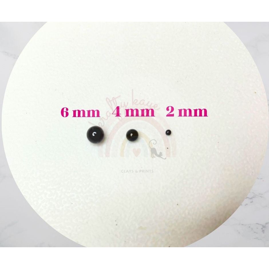 CHIBI EYES BEADS / BAKEABLE BEADS 2mm 4mm 6mm | Shopee Philippines