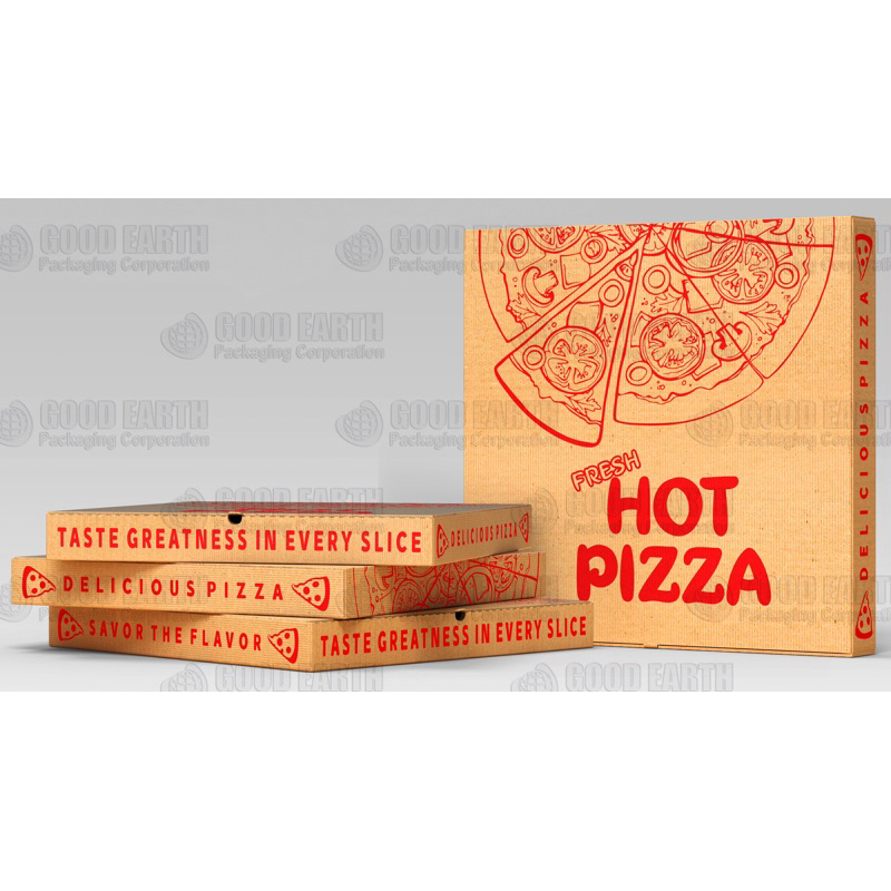 Pizza Box 7 inches with generic print | Shopee Philippines