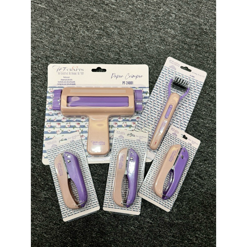 PF Crafts Tools Paper Crimper, Brush and weeding tool and Shape Punch ...
