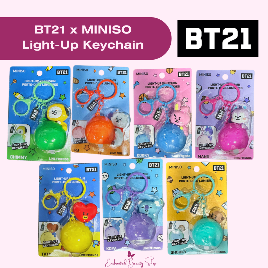 BT21 x MINISO Light-Up Keychain | Shopee Philippines