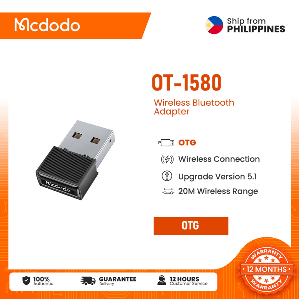 Mcdodo OT-1580 Wireless Bluetooth Adapter | Shopee Philippines