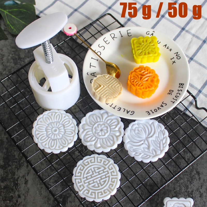 Mooncake Molder 50g75g Festival DIY Hand Cookie Pastry Tool Press ...