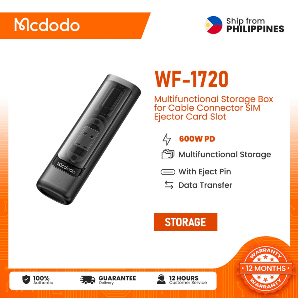 Mcdodo WF-1720 Multifunctional Storage Box for Cable Connector SIM ...