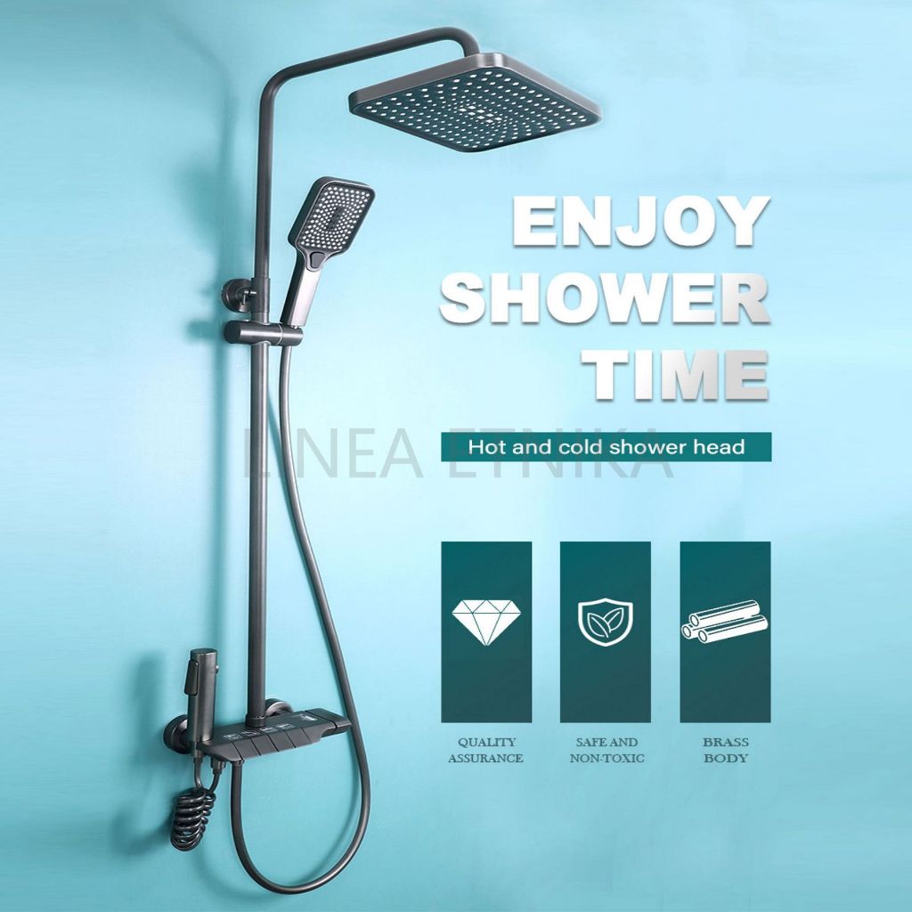 2024 New Stainless Steel Shower 4-in-1 Set with Faucet, Shower Head ...