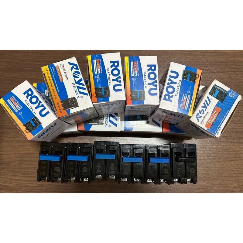 Royu Circuit Breaker Plug-In 15，20，30，40，60，100A | Shopee Philippines