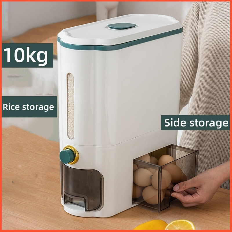 Automatic 10KG Rice Storage Box InsectProof MoistureProof Sealed rice ...