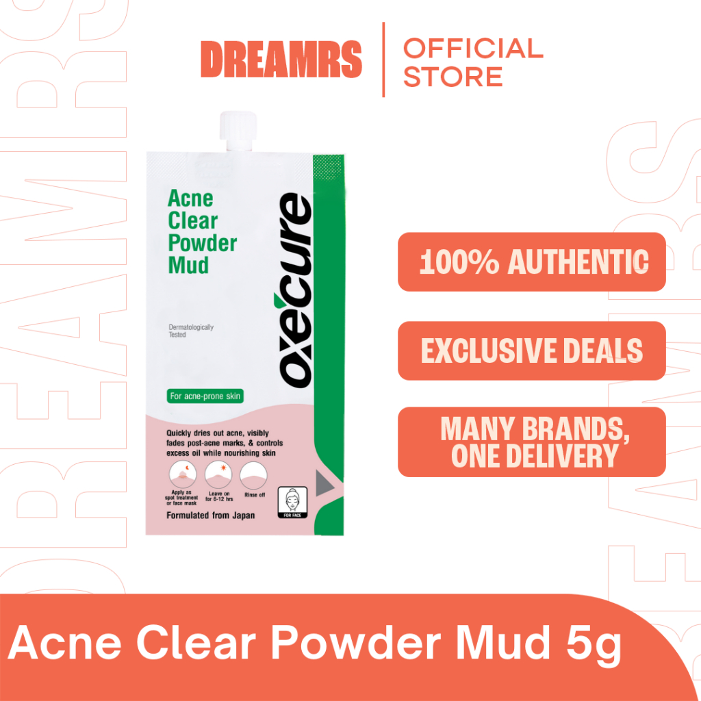 OXECURE Acne Clear Powder Mud 5g (DREAMRS) | Shopee Philippines