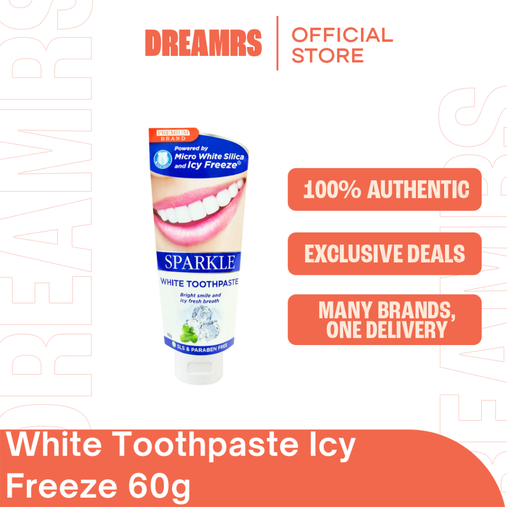 SPARKLE White Toothpaste Icy Freeze 60g (DREAMRS) | Shopee Philippines