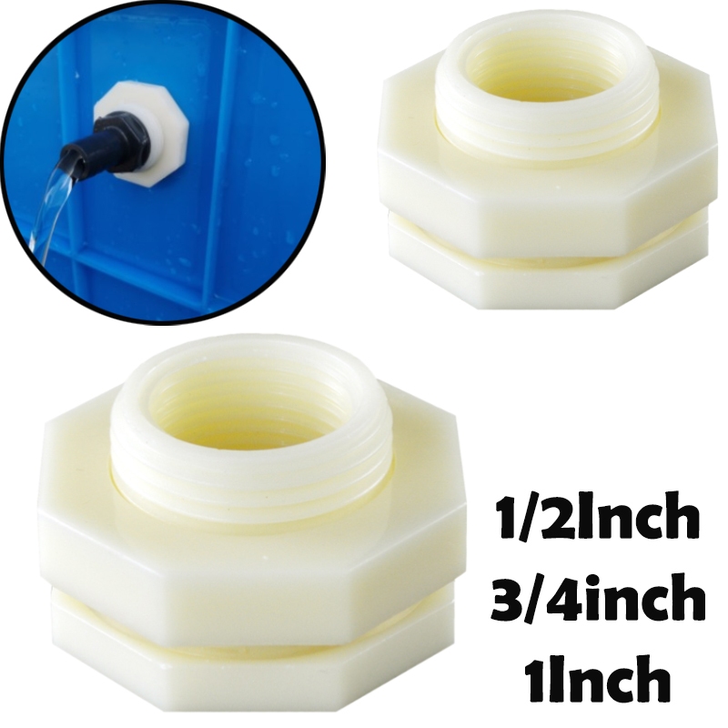 ABS Gasket Water Tank Connectors 1/2 3/4 1inch Pipe Outlet Inlet ...