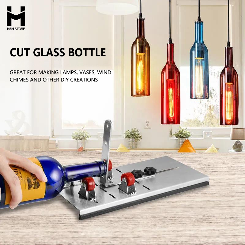 DIY Glass Bottle Cutter Adjustable Size Metal For Making Wine Bottle ...