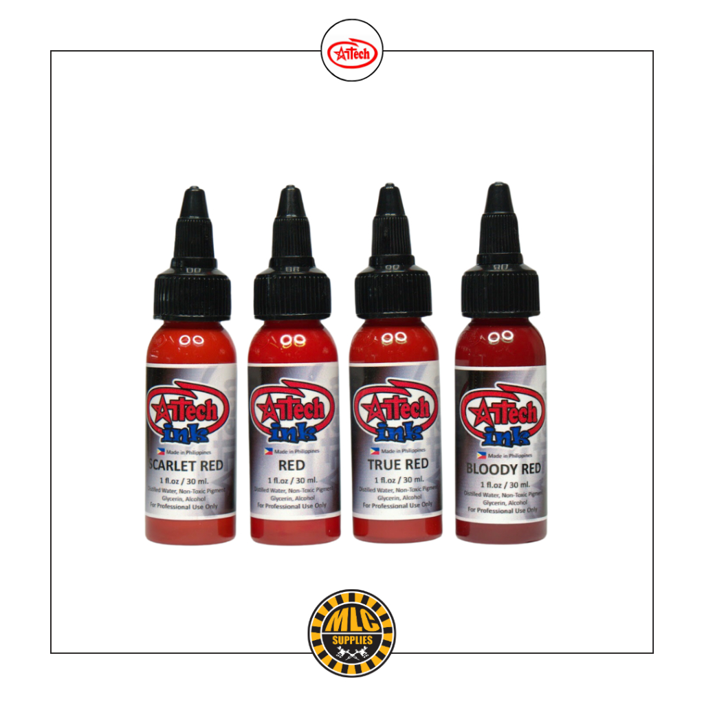 ARTECH Red Shade 1oz , 1/2 oz Tattoo Ink Permanent Pigment Original ...