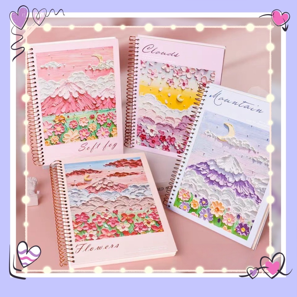 16K World Famous Oil Painting Notebook Design B5 Hardbound Large Size ...