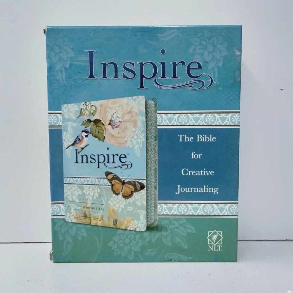 NLT INSPIRE BIBLE : The Bible for Creative Journaling, Vintage Blue ...