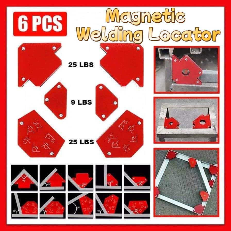 6PCS welding magnet suit welding positioner magnetic fixed angle ...