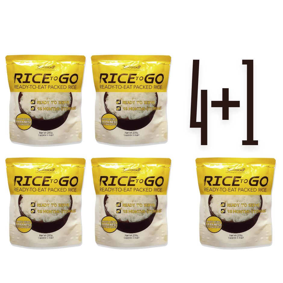 BiotechJP Rice to Go Ready-to-eat Packed Rice 200g | Shopee Philippines
