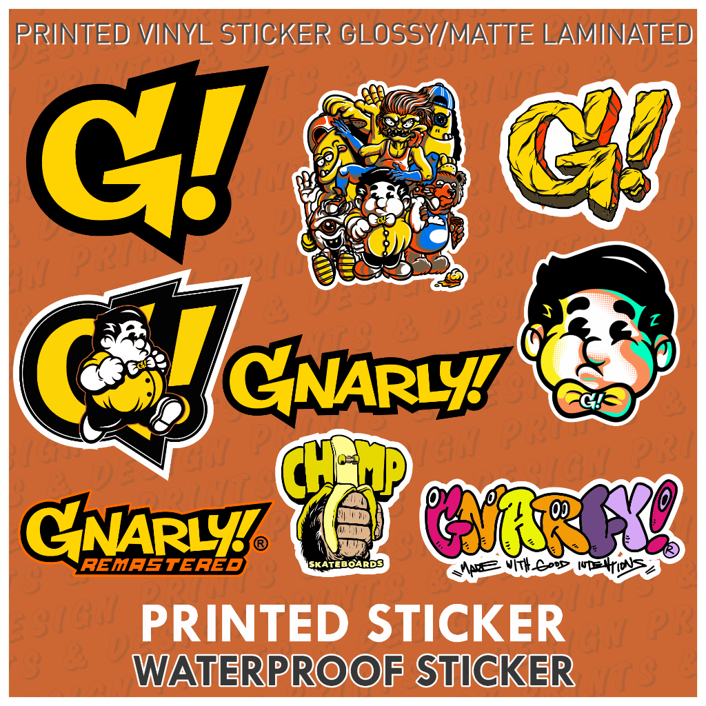 Gnarly! Logo Sticker Waterproof Vinyl | Shopee Philippines