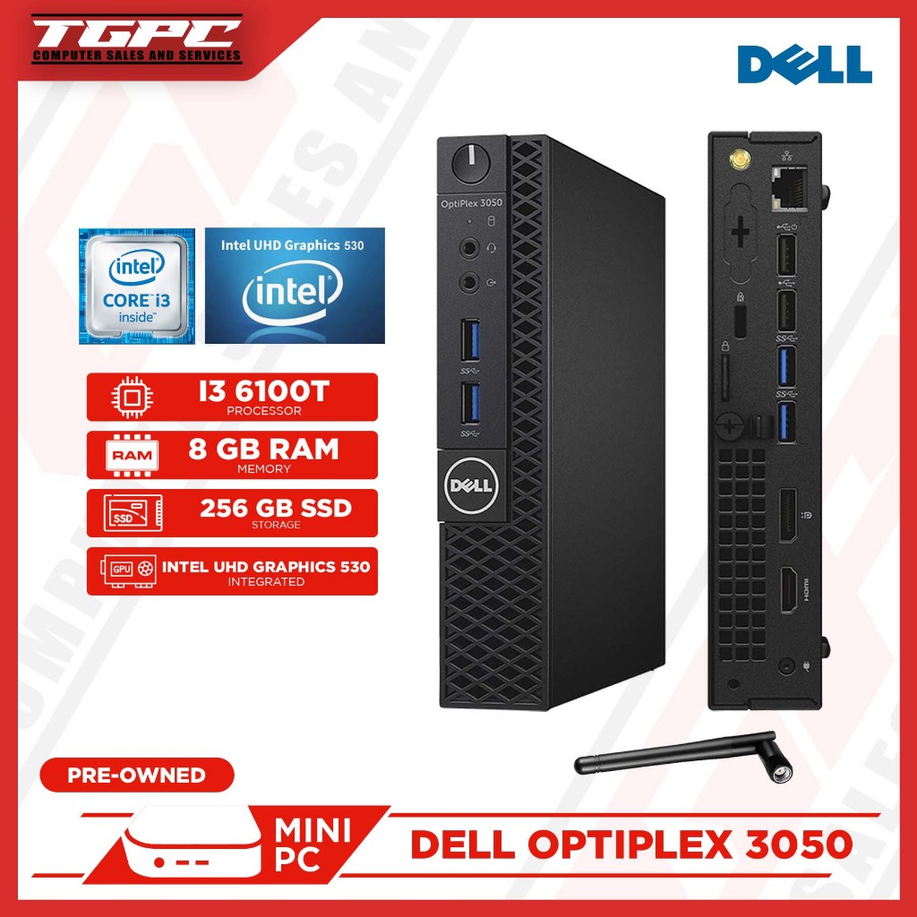TGPC / Dell OptiPlex 3050 / Mini PC / i3 6th Gen / 8GB Ram / 256 SSD ...