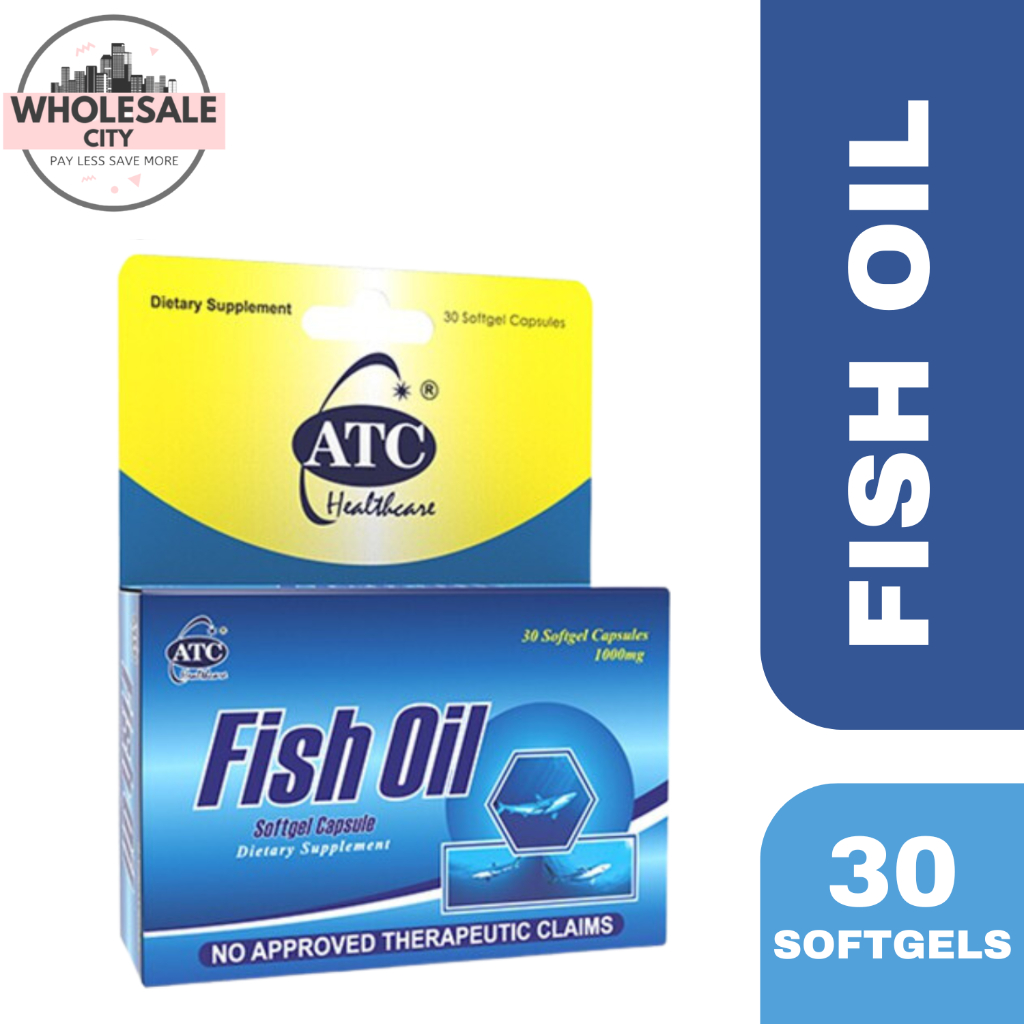 ATC Fish Oil 30 Softgels GOOD FOR THE HEART | Shopee Philippines