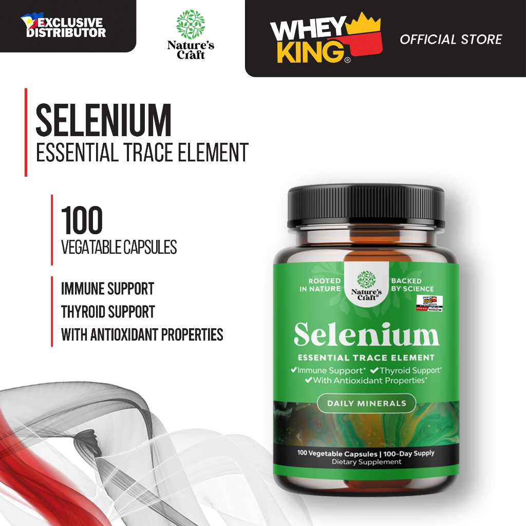 CLEARANCE SALE/ BUY 1 GET 1 =Natures Craft Selenium 100 Capsules EXP 08 ...