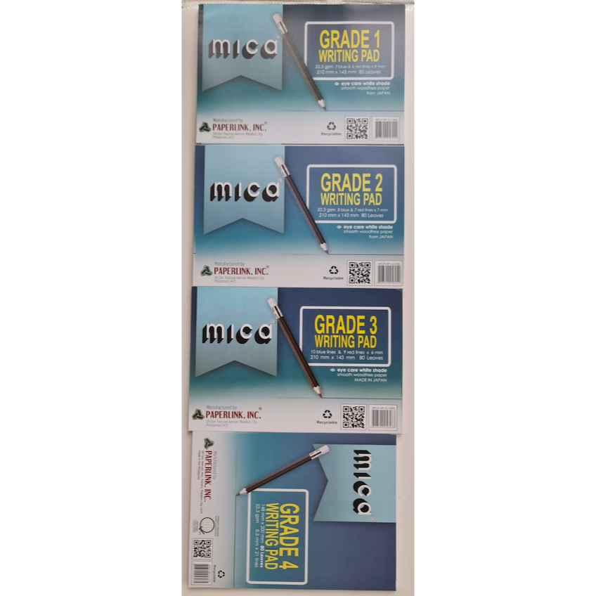 MICA WRITING PAD - VALUE PACK 5! (GRADE1,2,3,4) | Shopee Philippines