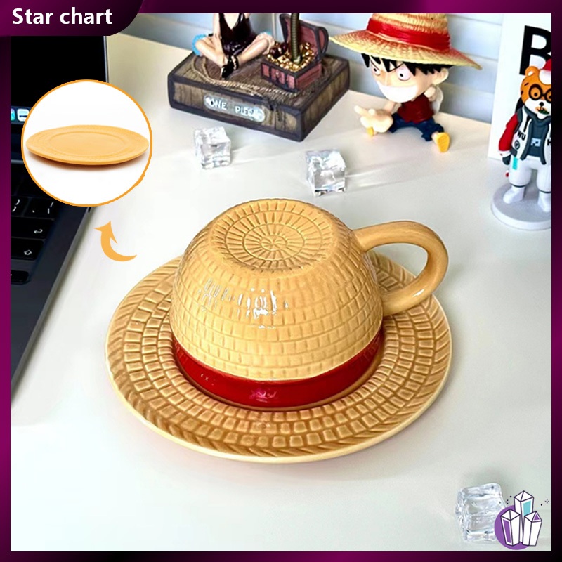 Hat Ceramic Cup Ace Luffy Mug Ace cup Sabot cup Water Cup Coffee Cup ...