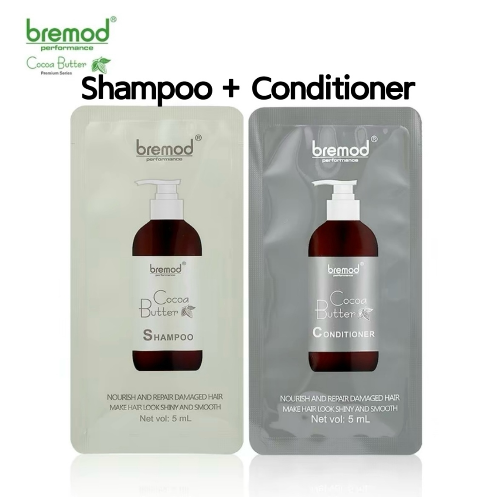 BREMOD Cocoa Butter Shampoo & Conditioner Sachets 5ml | Shopee Philippines