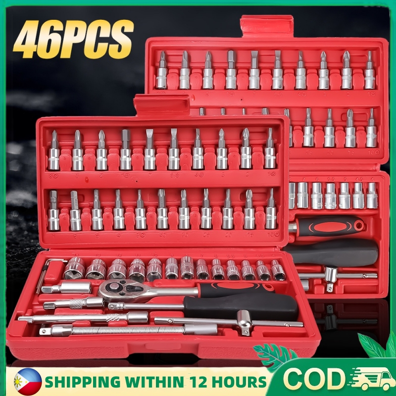 High Quality 46pcs/set Tool Box Car Motorcycle Repair Set Hand Tools ...