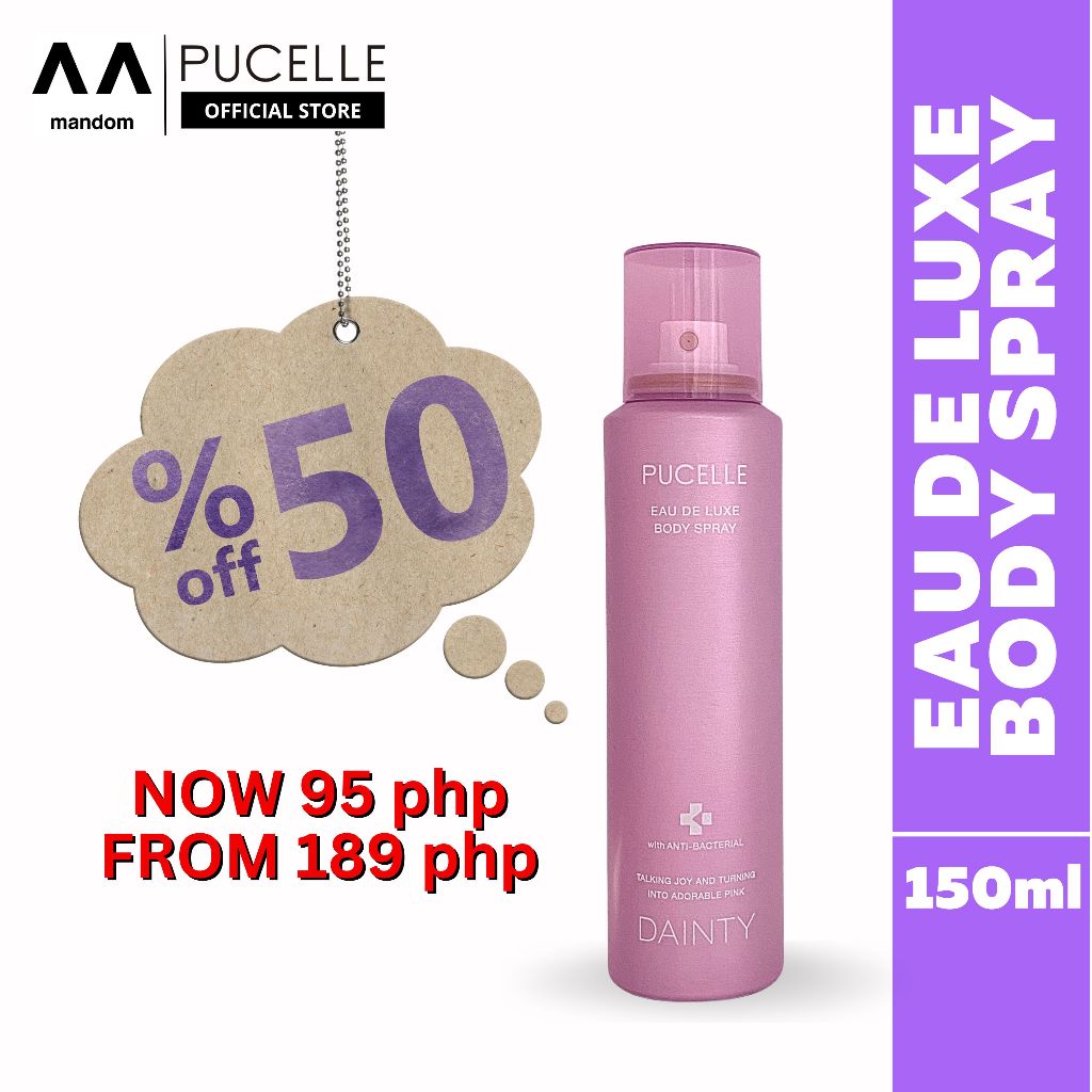 Pucelle Eau De Luxe Body Spray Dainty 150ml | Shopee Philippines