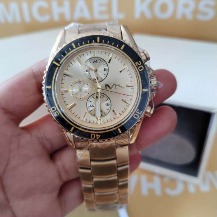 Men's Watch MK8339 JET MASTER Date Display Chronograph oversized watch ...