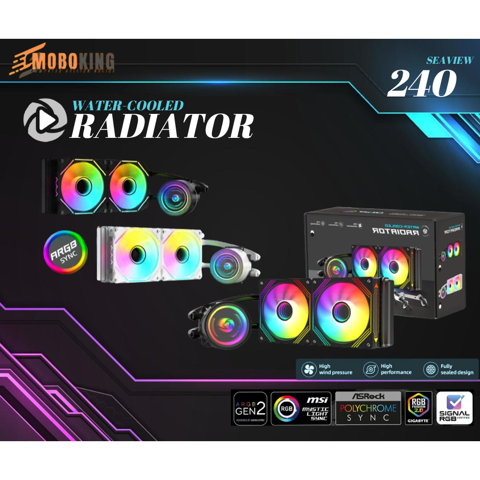 INPLAY SEAVIEW 240 Watercooled Radiator White | Shopee Philippines