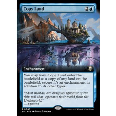 Copy Land (Extended Art) (Ripple Foil) - Commander: Modern Horizons 3 ...