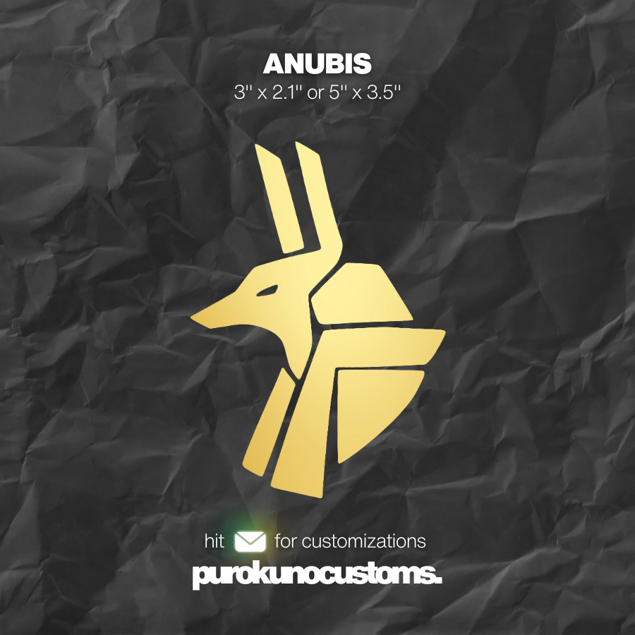 ANUBIS Cutout Sticker Decal for Motorcycle, Car, and Bike| PUROKUNO ...